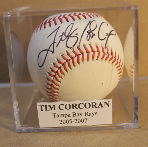 CORCORAN, TIM (2005--2007) TAMPA BAY RAYS SIGNED BASEBALL | eBay