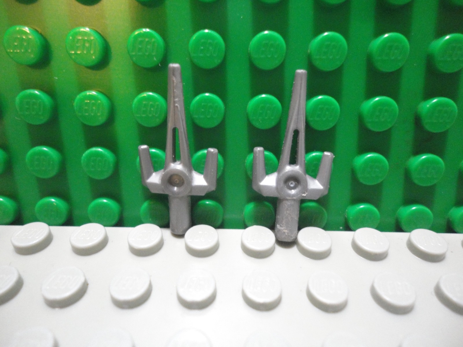 Lego mini figure 2 Flat Silver Sai weapon ninja NEW | eBay