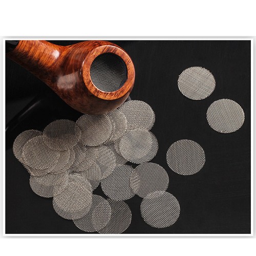 500pcs STAINLESS STEEL PIPE SCREENS Tobacco Smoking Screen Pipe Filter ...