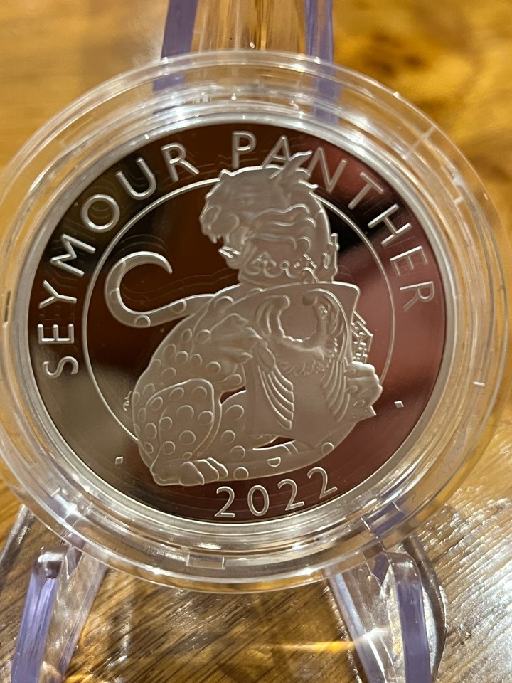 Royal Mint 2022 Tudor Beasts Seymour Panther Silver Proof One Ounce ...