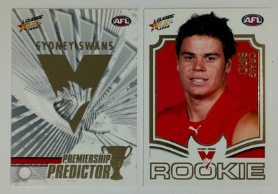 2008 Select AFL #PR14 Premiership Predictor & #PDR14 Rookie Craig Bird ...
