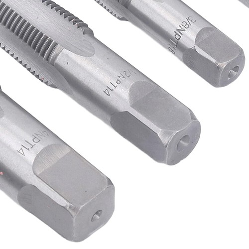 6 Piece NPT Pipe Tap Set Carbon Steel Tapping Tool Kit for PVC Pipe ...