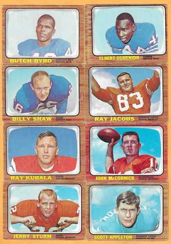 21 Card Lot 1966 Topps Football | eBay