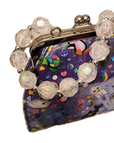 Baby Sea Animals Sea World Y2K Purse Hearts Rainbows Beaded Colorful ...