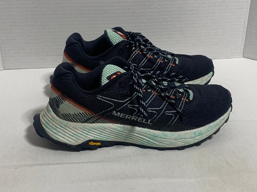Merrell Women's 7 Moab Flight J066816 Blue Running Hiking Trail Shoes ...