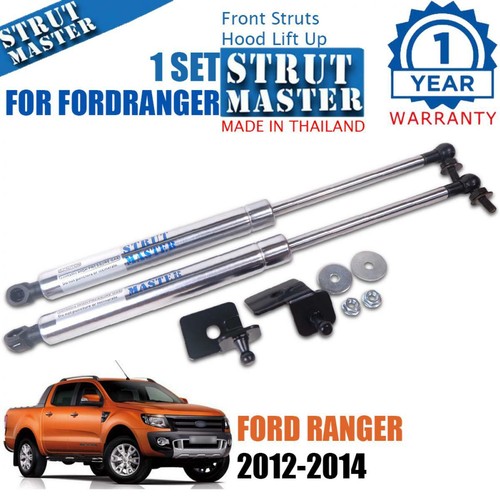 FIT 12-14 Ford Ranger T6 Raptor Front Shock Hood Bonnet Gas Struts ...
