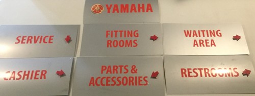 OEM Yamaha Sign Signs Dealership Dealer Garage Shop Service Parts 11 ...