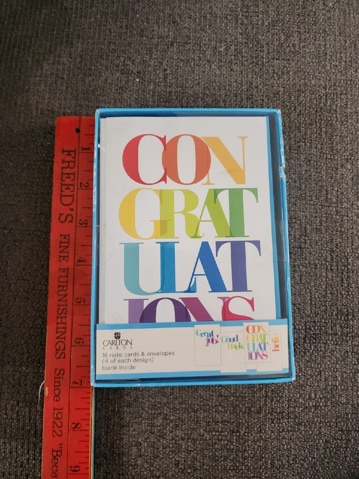 Boxed Blank Note Cards Carlton Cards Congrats Good Luck Great Job Hello ...