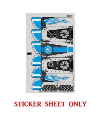 LEGO 70129 - Legends of Chima - Lavertus' Twin Blade - STICKER SHEET | eBay