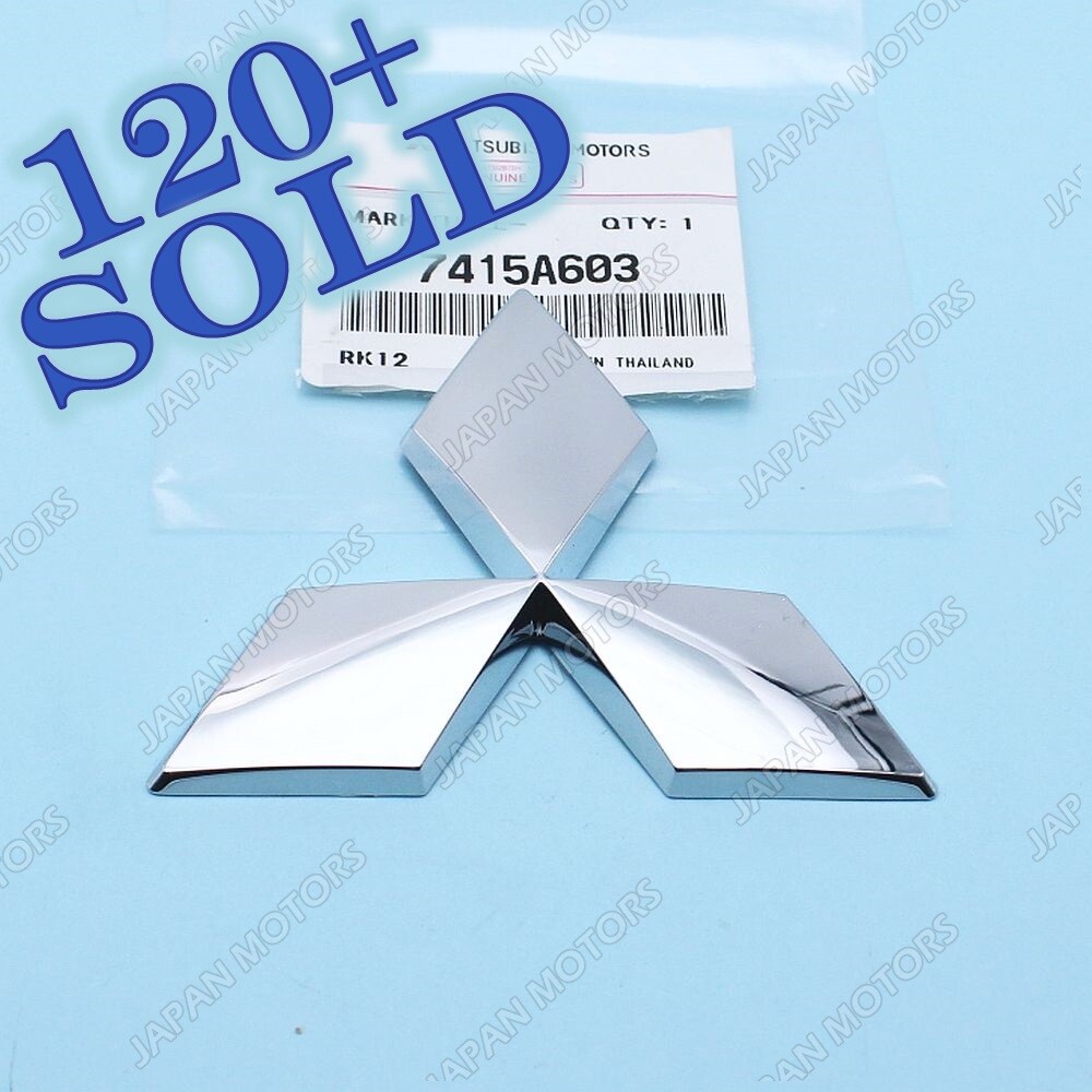 Genuine Mitsubishi OUTLANDER Front Bumper Grille Diamond Emblem Badge ...