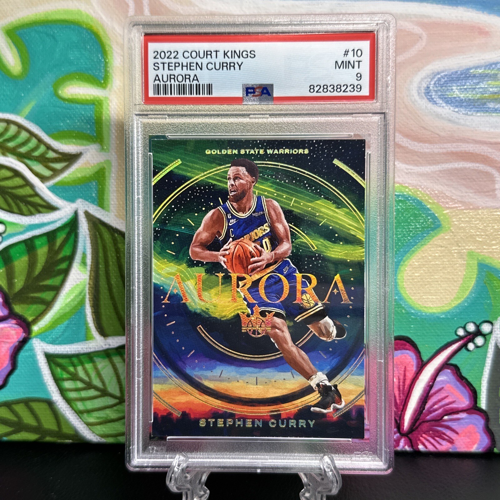 2022-23 PANINI COURT KINGS AURORA STEPHEN CURRY #10 INSERT CASE HIT SSP ...