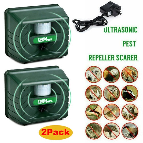 Electronic Ultrasonic Pest & Animal Repeller Motion Sensor Bird Rat ...
