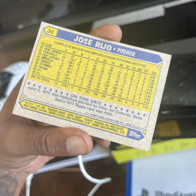 1987 Topps - #34 Jose Rijo for sale online | eBay