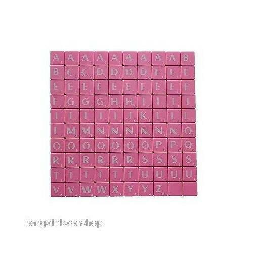 PICK & MIX PLASTIC COLOURED/WOOD SCRABBLE TILES LETTERS NUMBERS ...