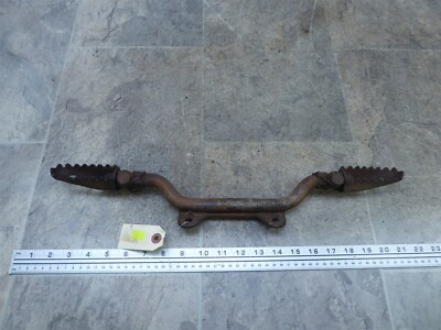 1973 Hodaka Wombat 125 S772-1. driver front foot pegs and brackets ...