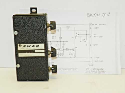 Vintage SWAN VX-1 Voice Control Unit No: X-523 w/Copy of Manual USED ...
