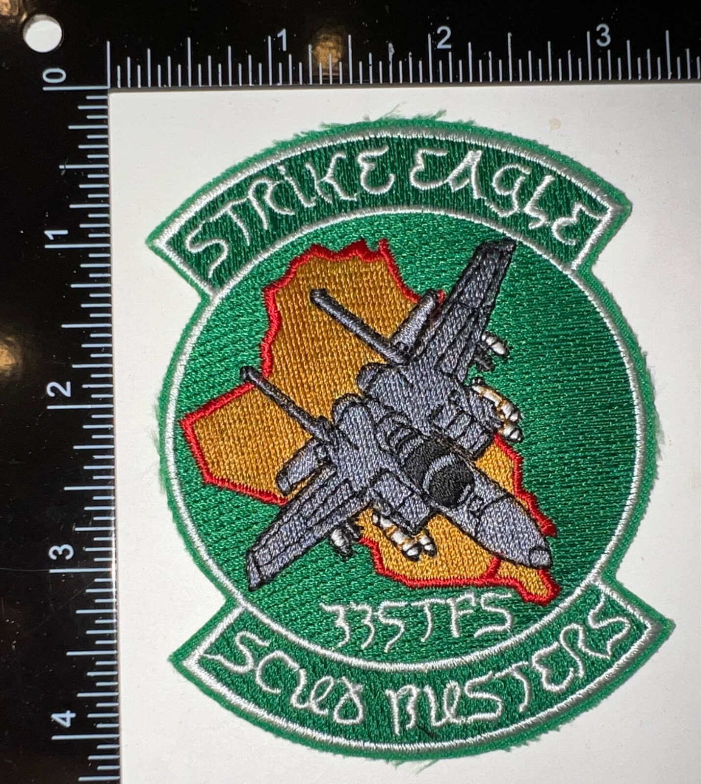 USAF 335th TFS Tactical Fighter Squadron Strike Eagle Scud Busters ...