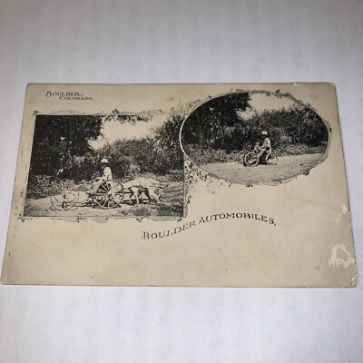 Vintage Postcard Boulder Colorado Automobiles Transportation | eBay