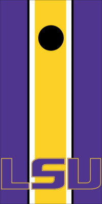 LSU (2PCS) Cornhole Board Wraps Decals Vinyl Sticker | eBay