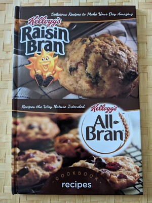 Kelloggs Raisin Bran All Bran Recipes Cookbook Hardcover | eBay