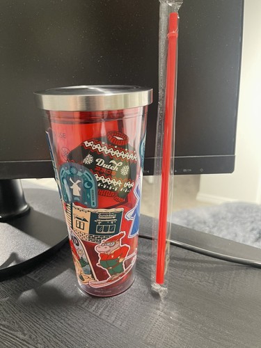 Limited Edition 2024 Dutch Bros 24 oz Holiday Tumbler- Sticker Design ...