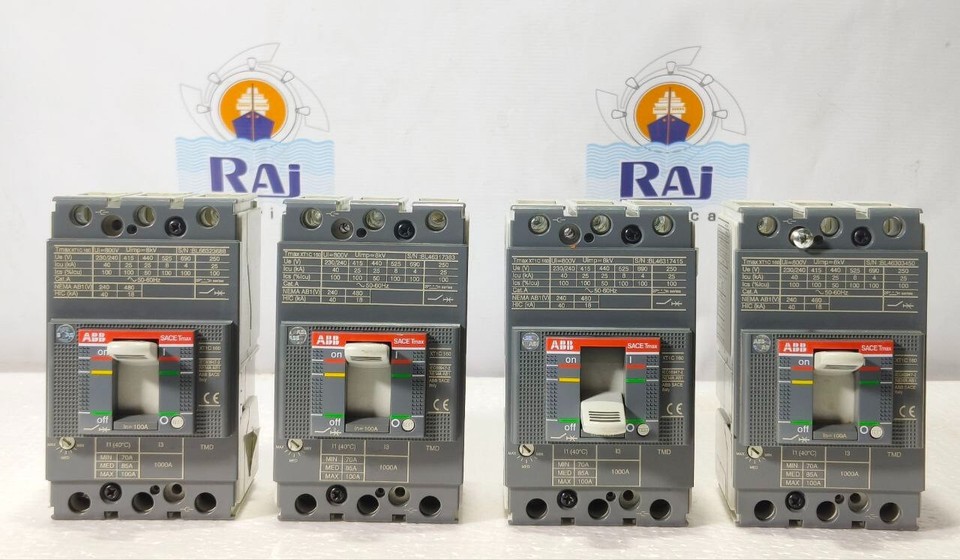 ABB TMAX XT1C160 100A 3POLE CIRCUIT BREAKER MCCB 25kA at 440V FREE SHIPPING | eBay