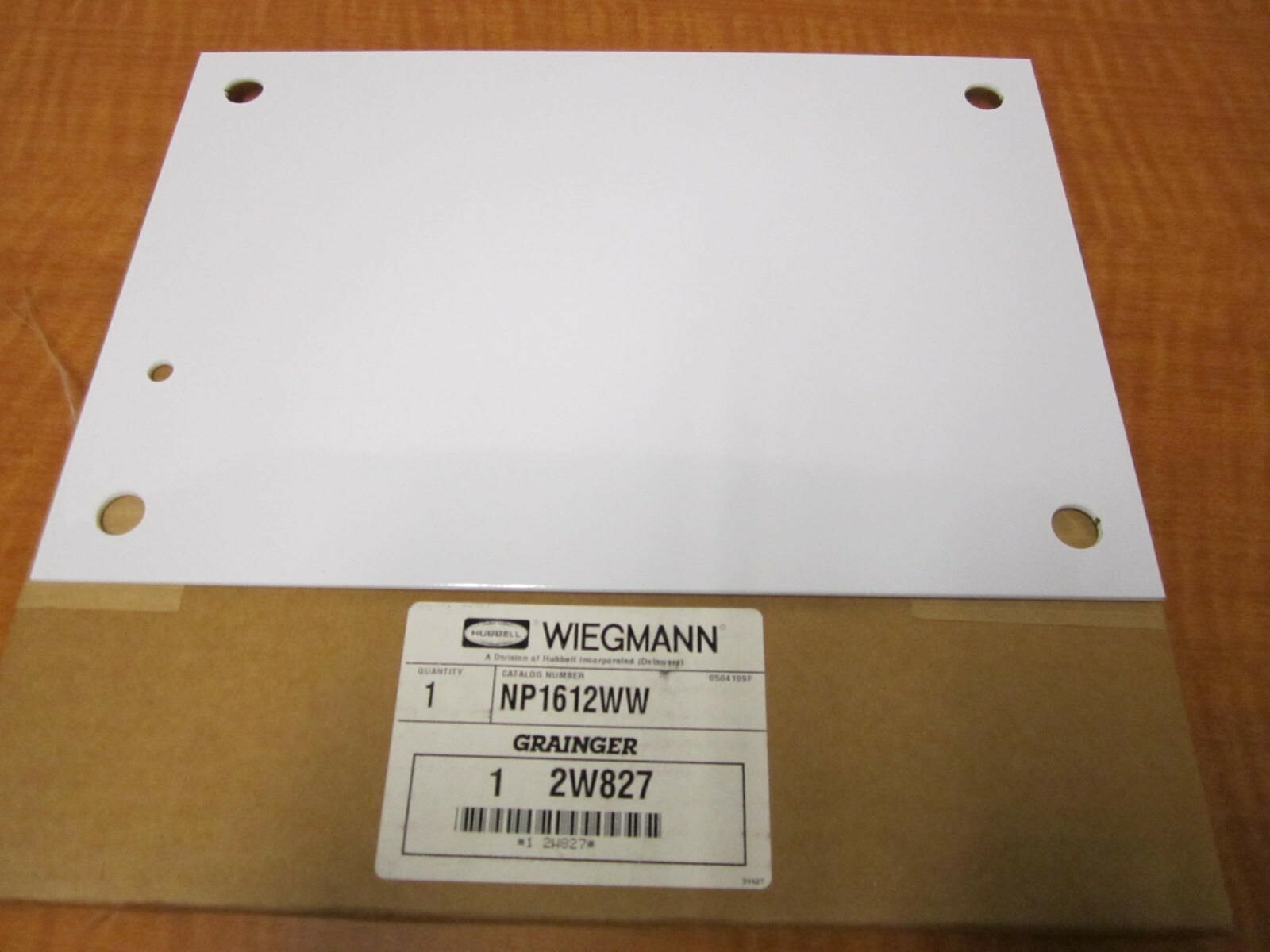 WIEGMANN Interior Panel - NP1612 - 13in x 9in White, 14 Gauge Steel ...