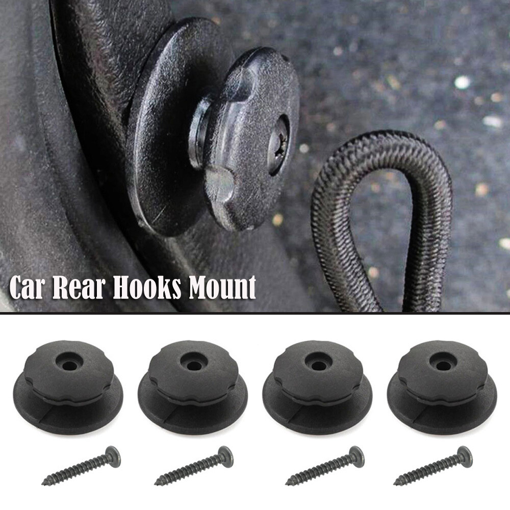 4PCS Car Cargo Net Hooks Hardware Kit Car Hook Mounting Replacement ...