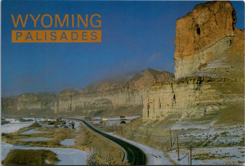 Green River Wyoming WY Palisades Cliffs Interstate 80 Cont 6x4 Postcard ...