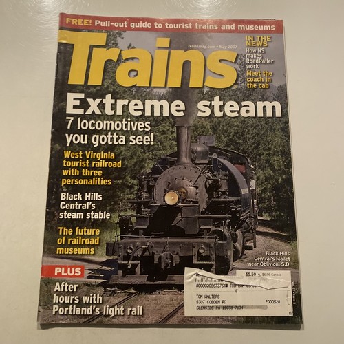 2007 May Trains Magazine,the Extreme Steam Power (CP252) | eBay