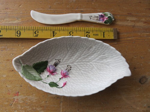 OLD CROWN DEVON CHINA FUCHSIA DISH AND KNIFE | eBay Australia