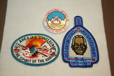 BSA-OA -AREA 12A Conference Patches "67" "72" and "69" Torchy Plastics ...