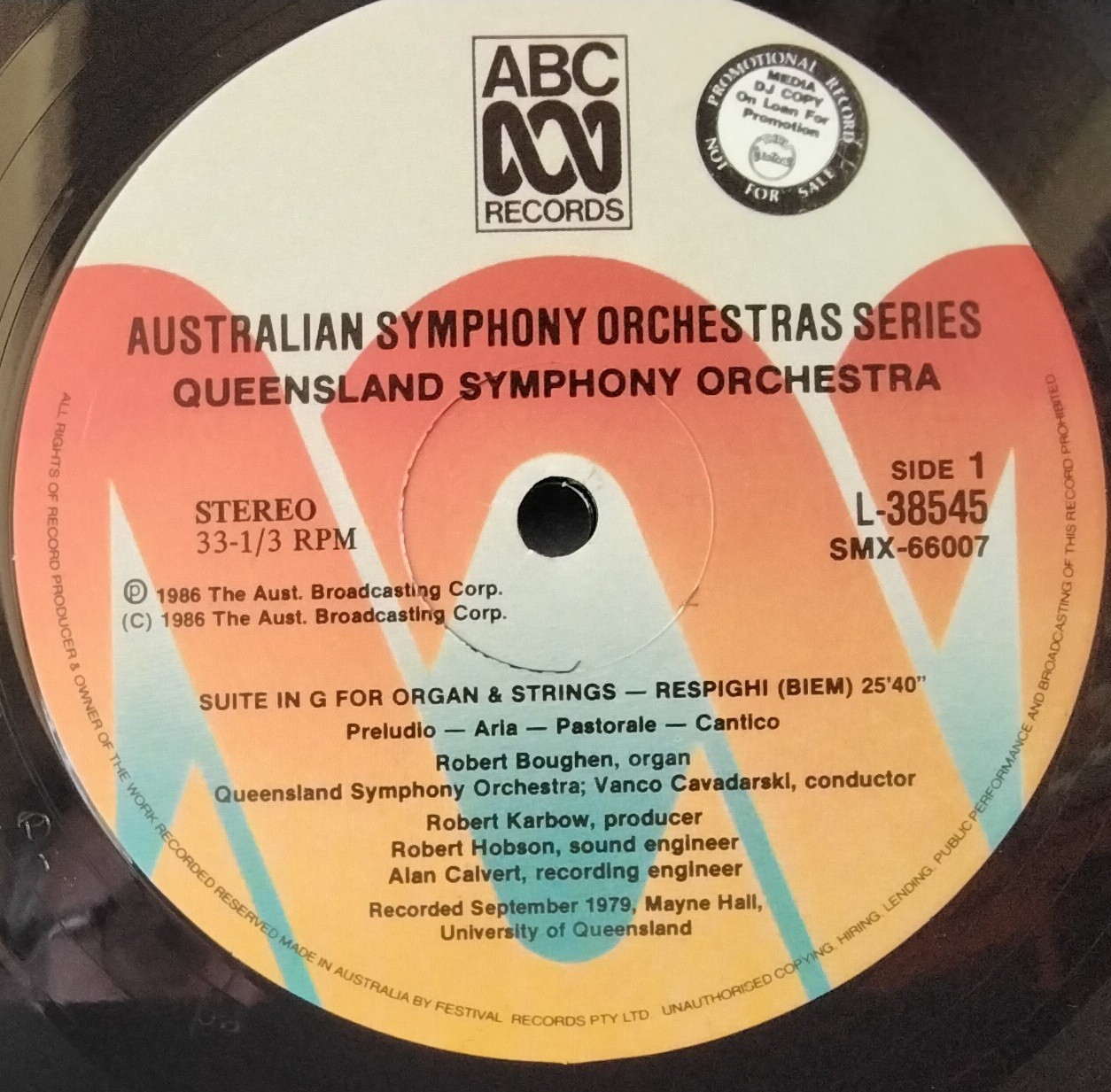 ABC RECORDS L38545 AUSTRALIAN SYMPHONY ORCHESTRAS QUEENLAND ELGAR AUS ...