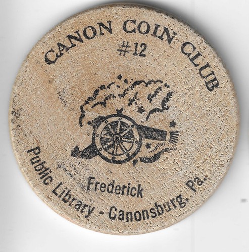 1980 Canon Coin Club, Canonsburg, PA, 2nd Annual PAN Show, 2" Wooden ...