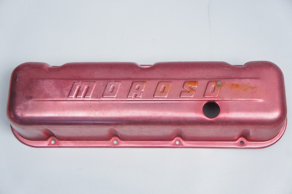 Vintage Moroso Red Anodized BBC Valve Covers Big Block Chevy Chevrolet ...
