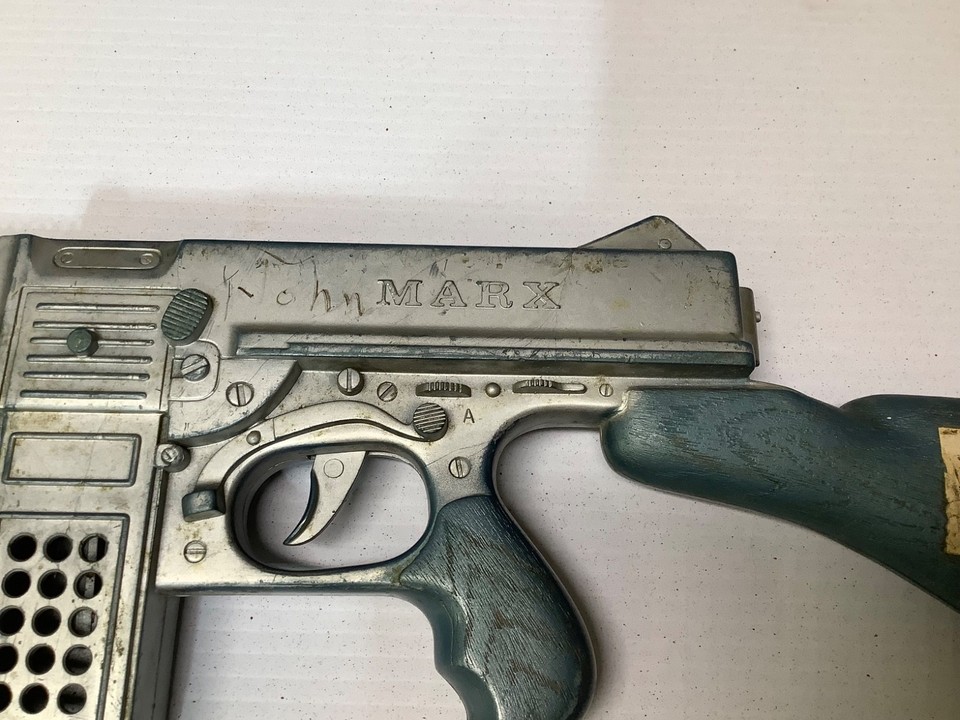 VINTAGE - MARX - TOY - THOMPSON - DEFENSE TOMMY GUN “WORKS” | eBay