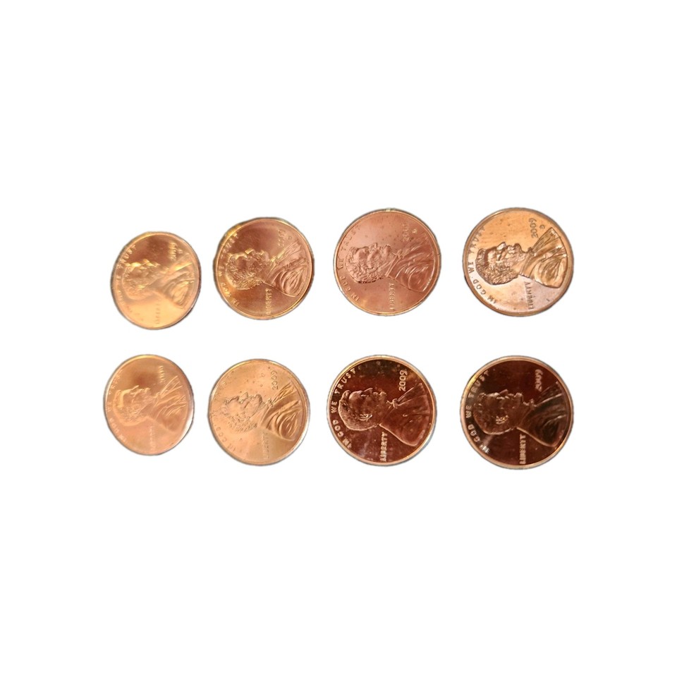 Complete Lincoln Cent Set- 2009-8 coins of P and D MINT | eBay