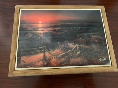 Vintage Terry Redlin Tile Top Wooden Box | eBay