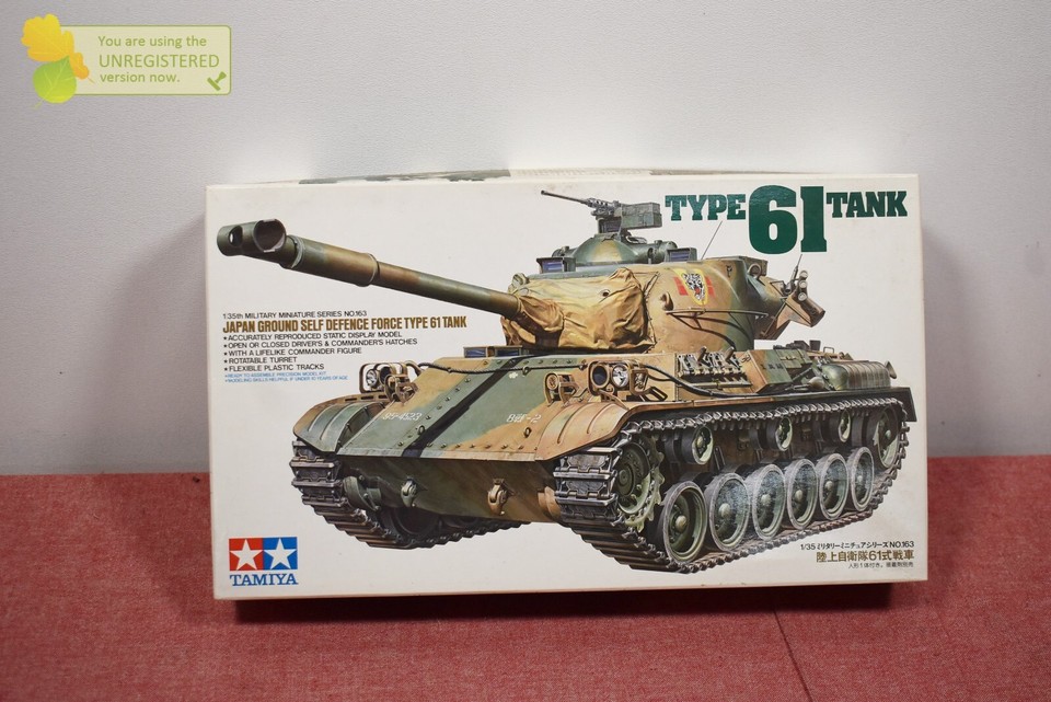 Tamiya Japan Ground Self-Defense Force Type 61 Tank Model 1/35 (Package ...