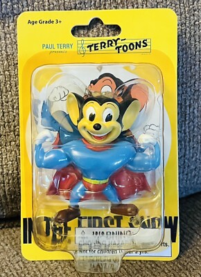 Vintage Paul Terry/Terry Tunes Classic Mighty Mouse Figure X One X 2005 ...
