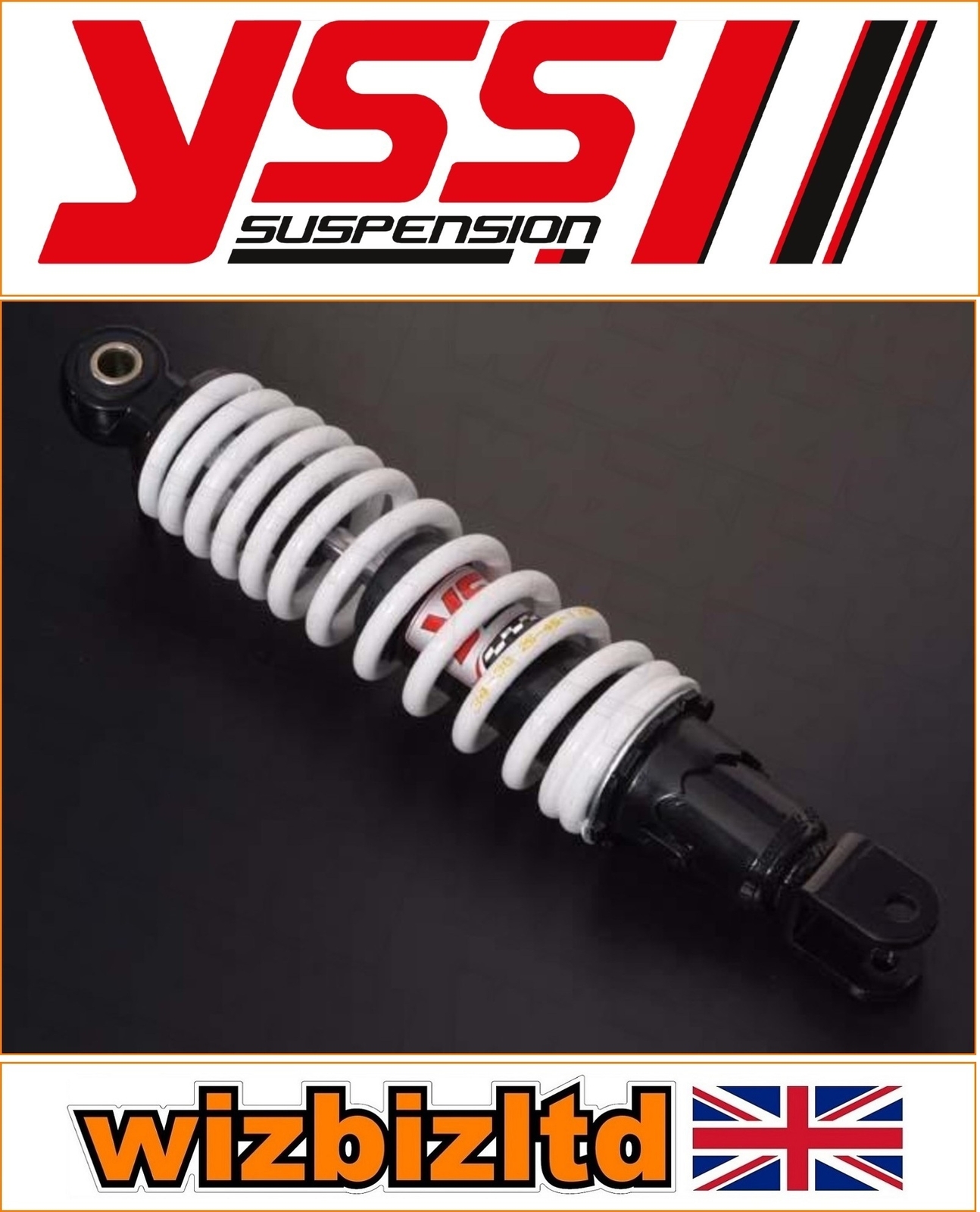 YSS White Adjustable Rear Mono Shock MBK CW 50 RS Booster NG Euro 2 ...