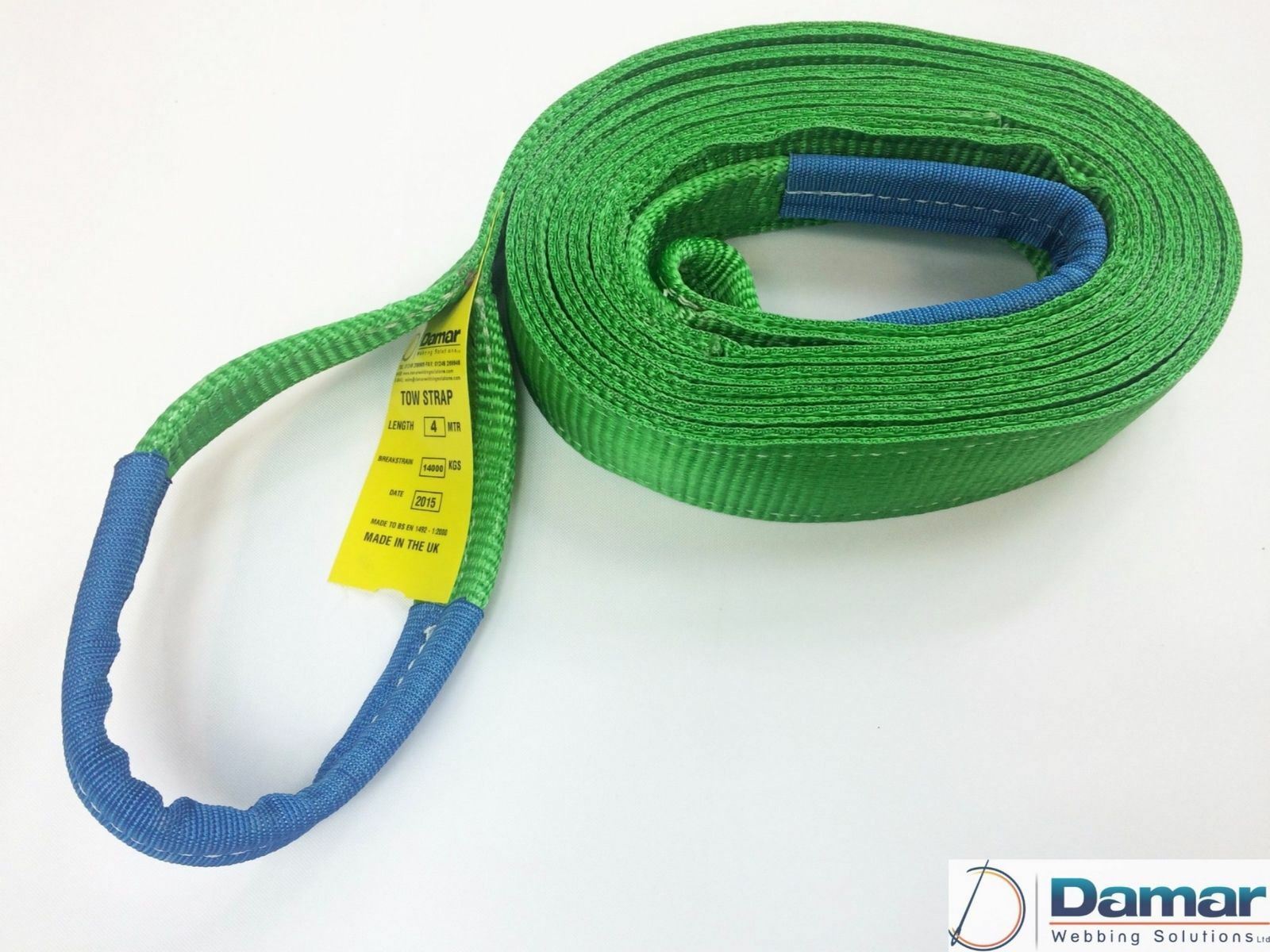 RECOVERY BRIDLE STRAP & SHACKLES 4x4 TOWING/TOW OFFROAD LANDROVER ...