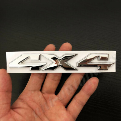3D Metal Chrome 4X4 Trunk Rear Emblem Badge Decal Sticker Turbo V6 ...