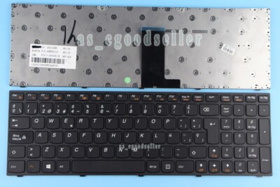 For LENOVO IBM B5400 M5400 Keyboard Español Spanish Teclado Black Frame ...