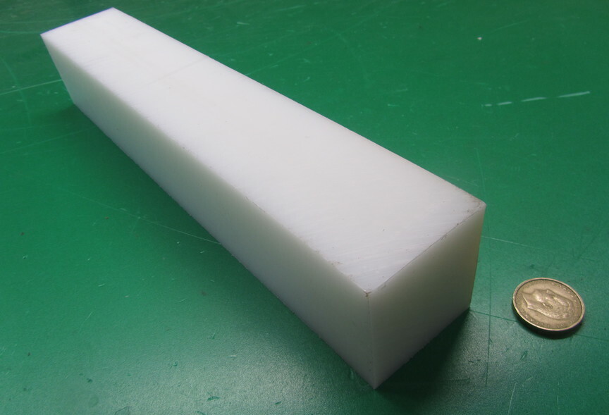 Hdpe White Square Bar 2.0" Thick x 2.0" Wide x 12" Long | eBay