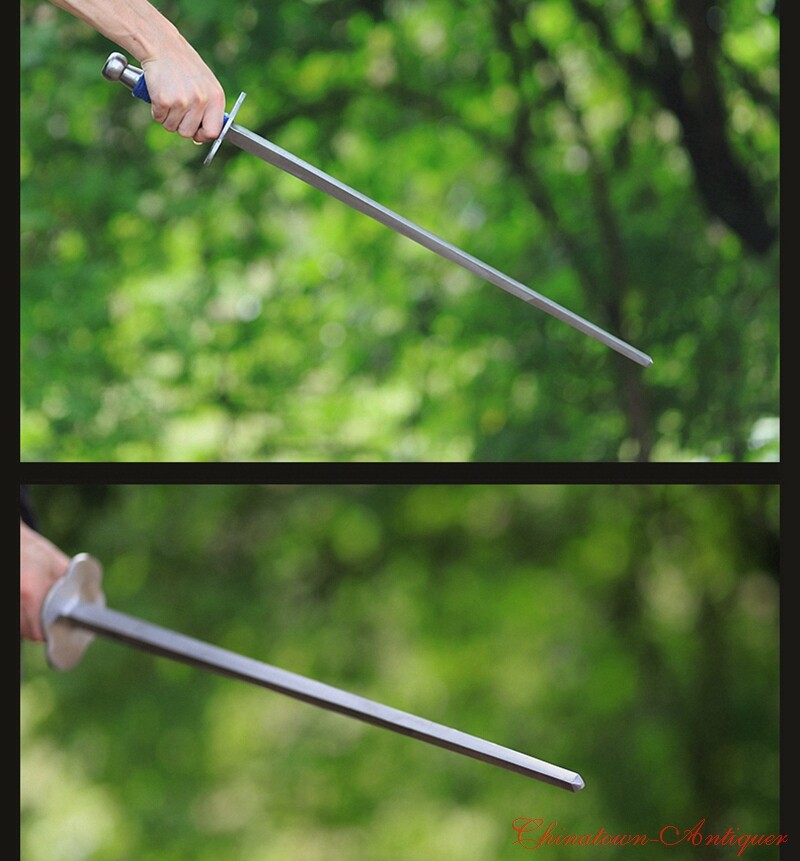 Solid High Carbon Steel Whip Single Double Whip Mace Battle Demonic ...