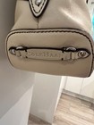 Cole Haan Ivory Trinity Leather Shoulder Bag Purse Silver Hardware ...