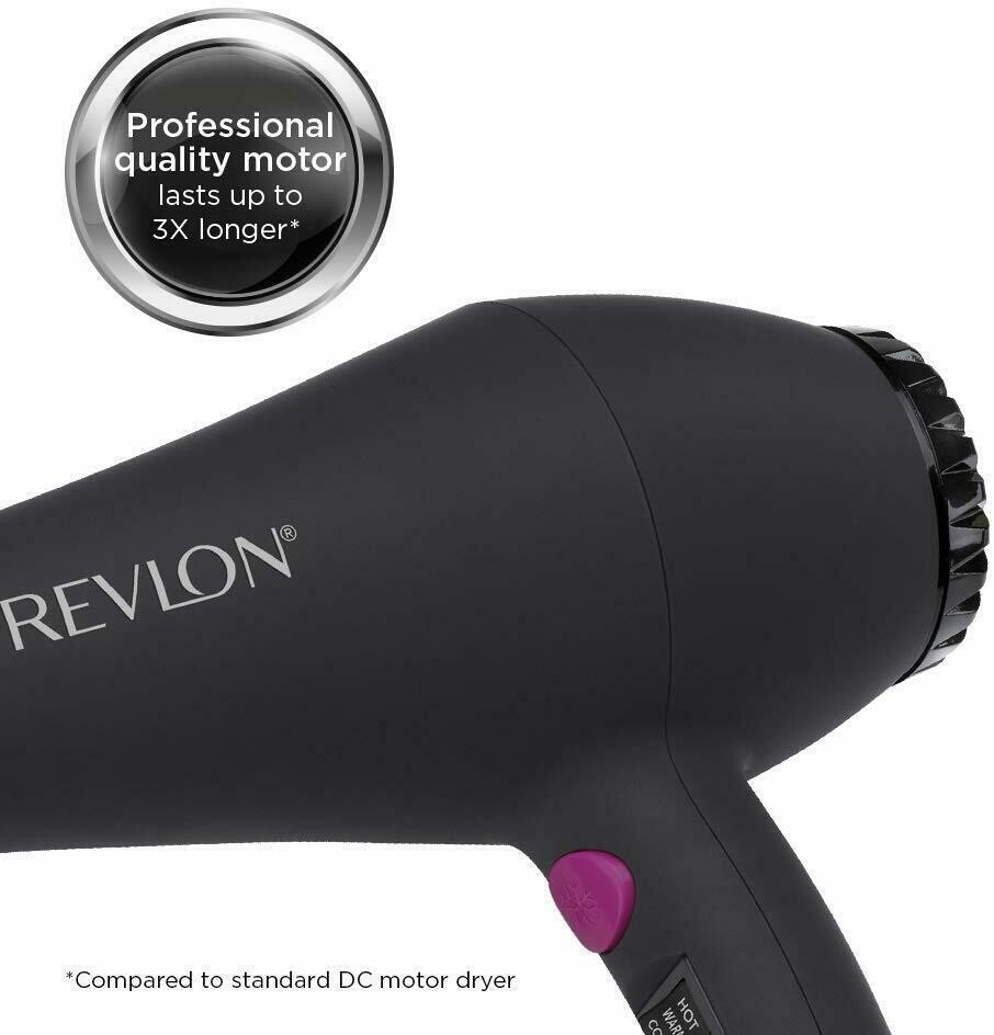 Revlon Smooth Brilliance Hair Dryer Diffuser 2000W Tourmaline Ionic ...