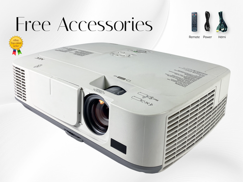 NEC NP-M300W 3LCD Projector 3000 ANSI 1080p Included: HDMI, Remote ...