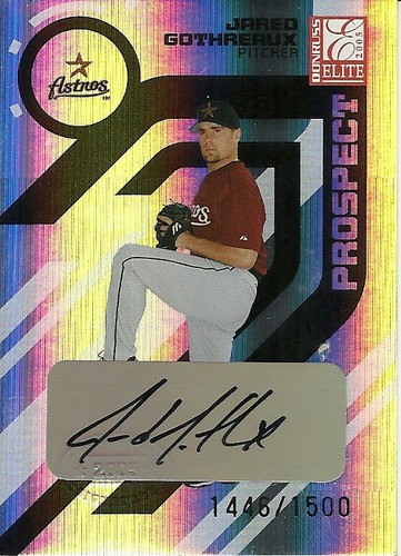 2005 Donruss Elite Jared Gothreaux 186 Astros 1446/1500 | eBay